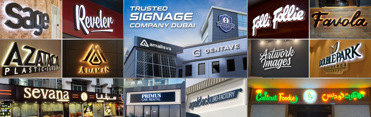 Professional Signage Services in Dubai, UAE | Nova Sign Printing